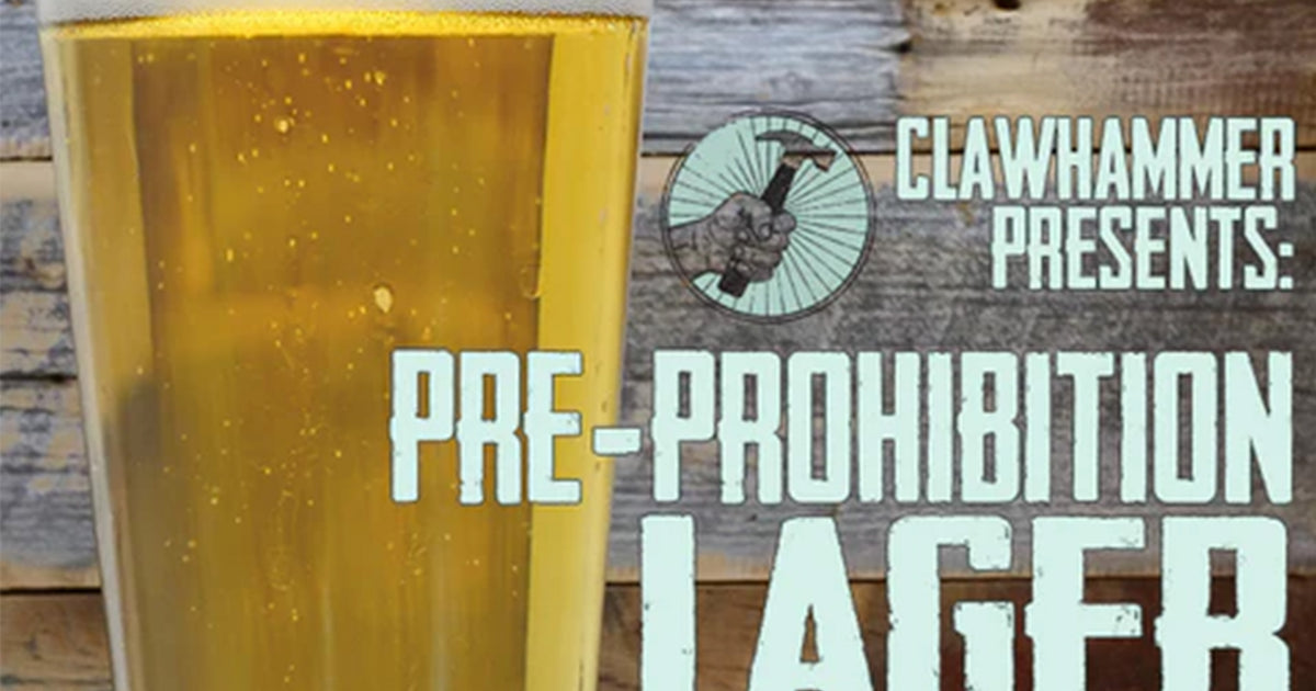 Pre Prohibition Home Brew Beer Recipe