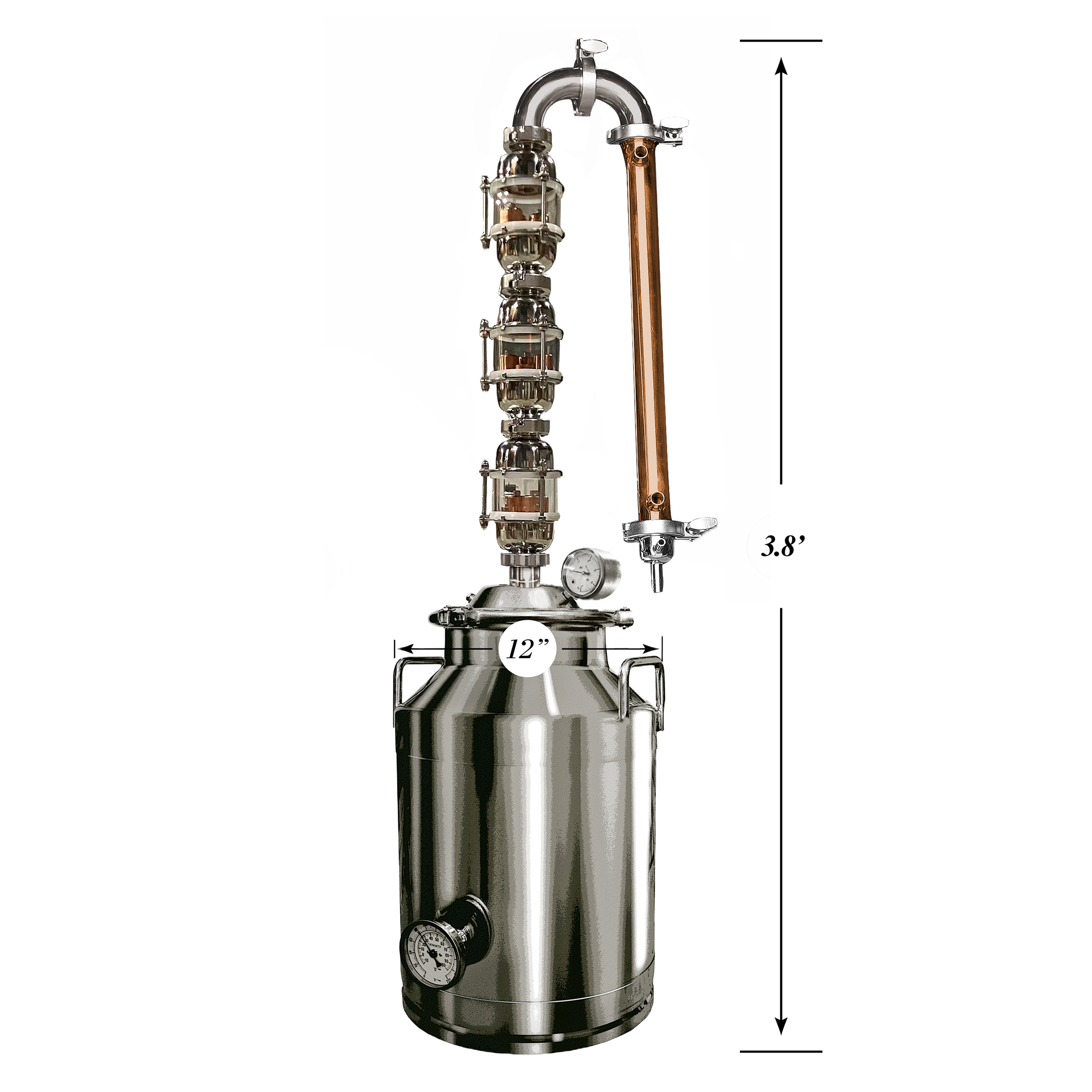 Copper and Stainless Steel Distillation and BIAB Brewing Equipment