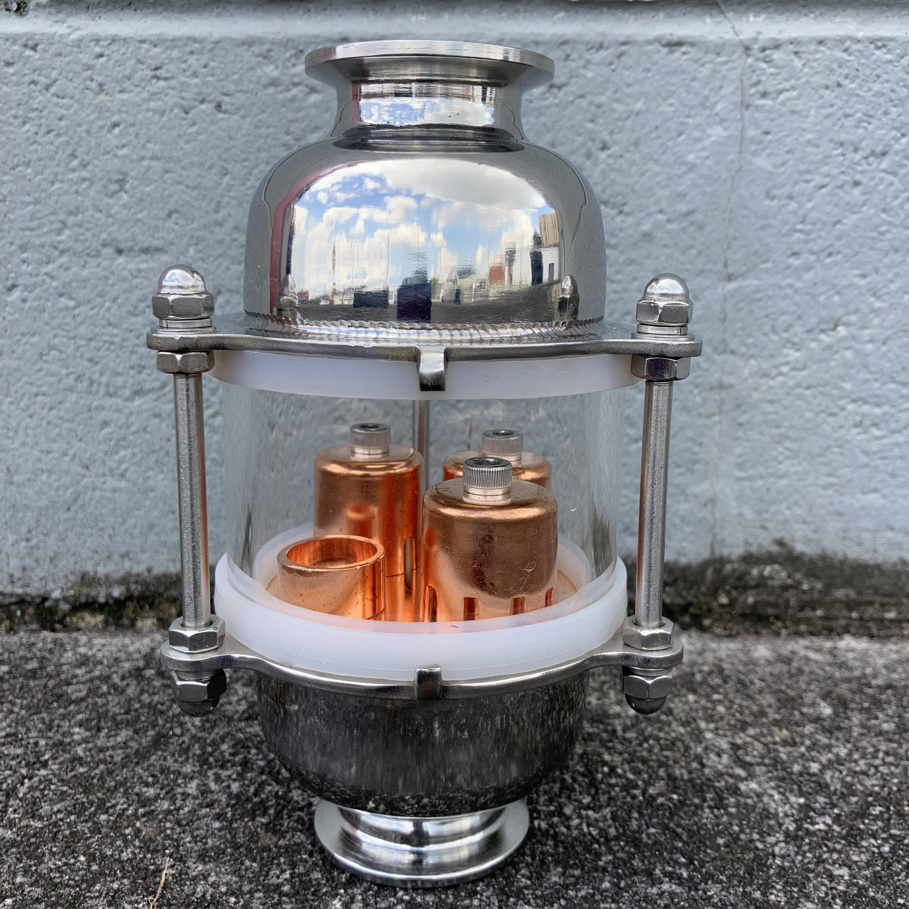8 Gallon Stainless / Copper Bubble Plate Still