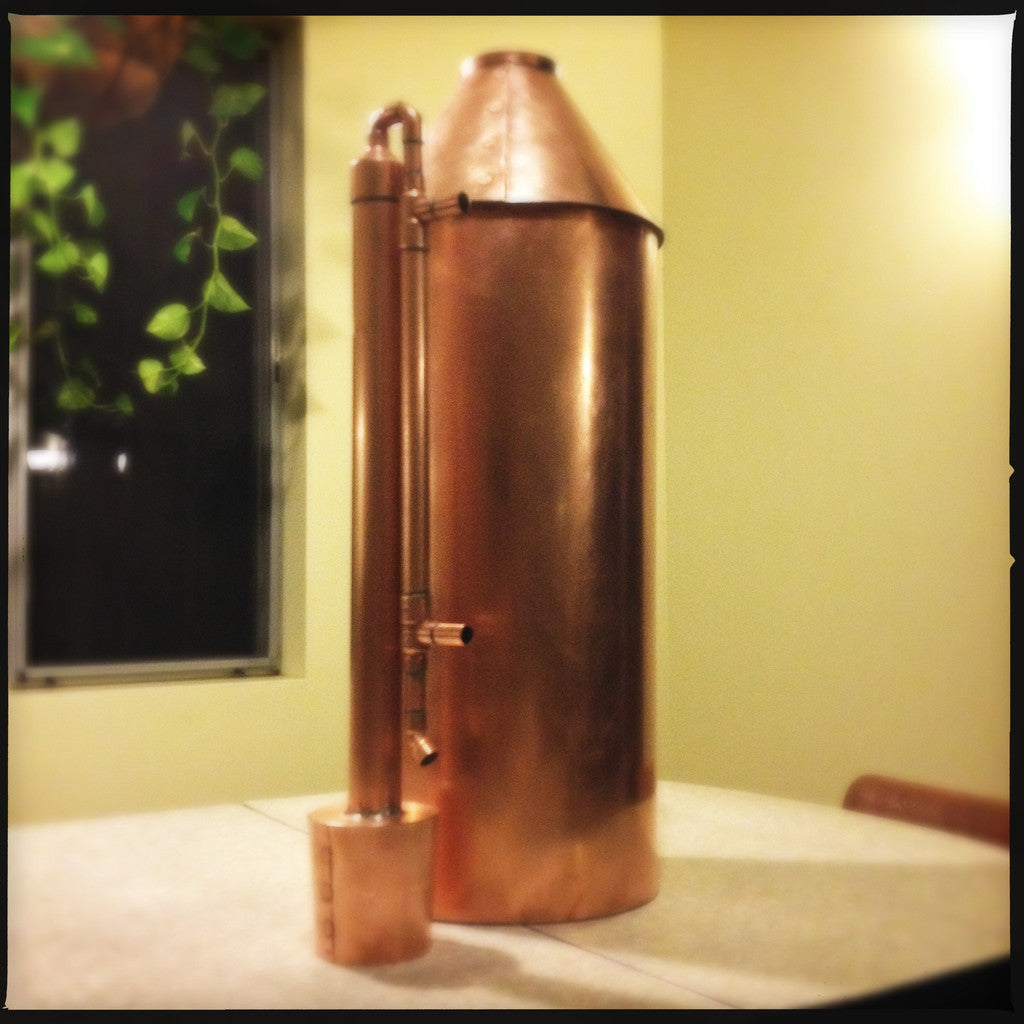 Copper Moonshine Pot Still Kit, 10 Gallon - Clawhammer Supply