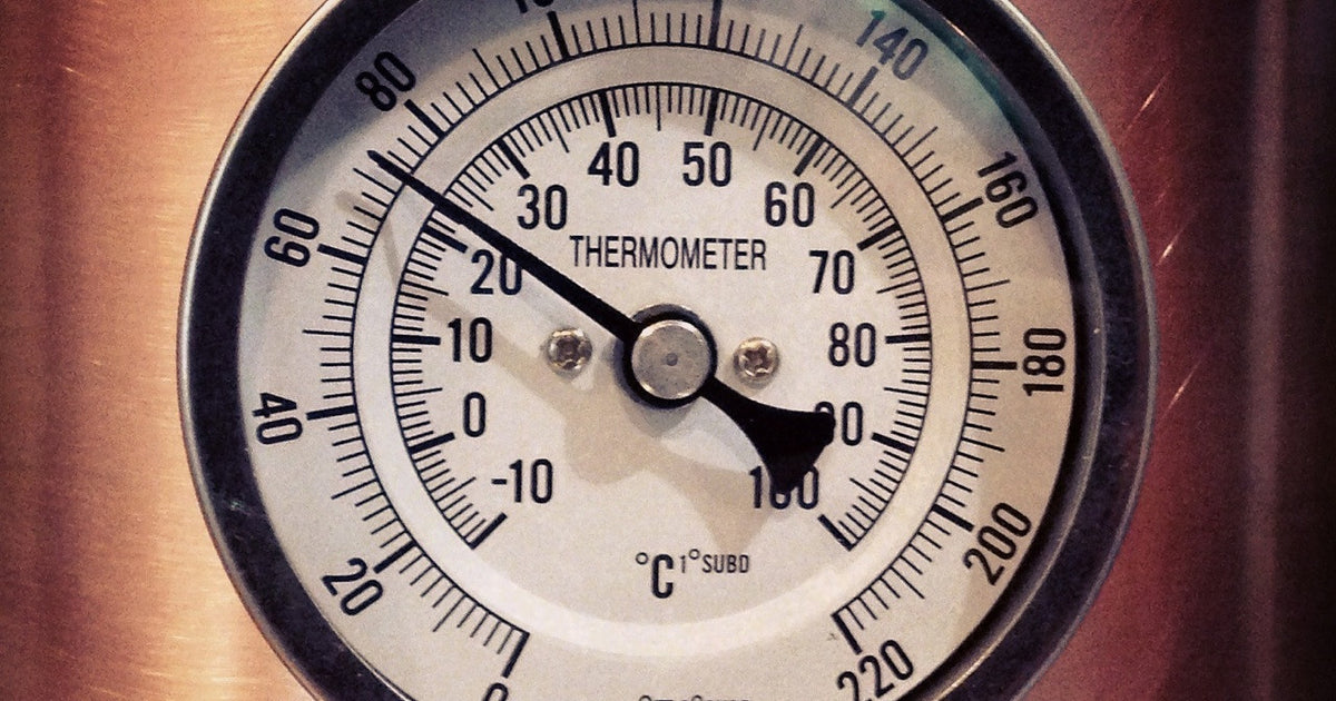 Stainless Steel Thermometer & Copper Fitting Combo